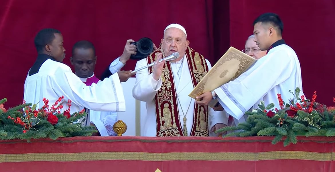 Bendición ‘Urbi et orbi’ de Navidad: Francisco lleva la esperanza desde Ucrania y Gaza hasta ...
